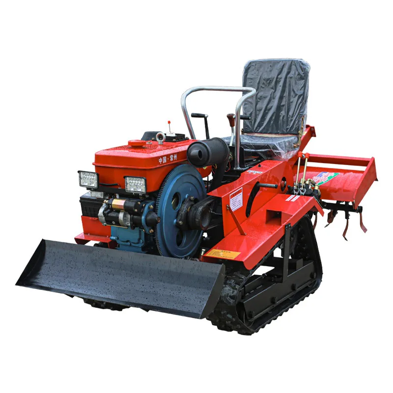 Mini tiller cultivator Crawler Micro Rotary Tiller Cultivator ...
