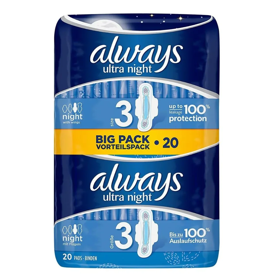 Always Ultra Sanitary Pads,Extra Long,Single Pack - Buy Wholesale ...