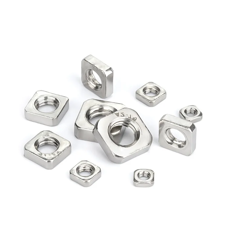 M3 M4 M5 M6 M8 M10 M12 DIN557 A2 Stainless Steel Chamfered Square Nuts ...