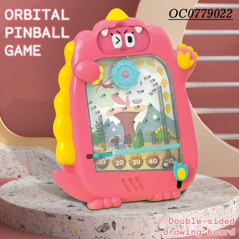 2in1 Dinosaur Educational Tabletop Pinball Game Art Drawing Board For ...