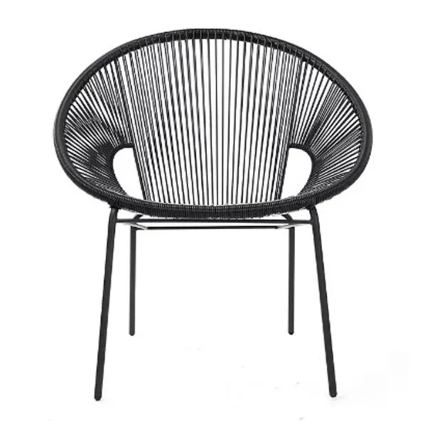 Wholesale Elegant Outdoor Furniture Nylon Rope Weaved Metal Chair For ...