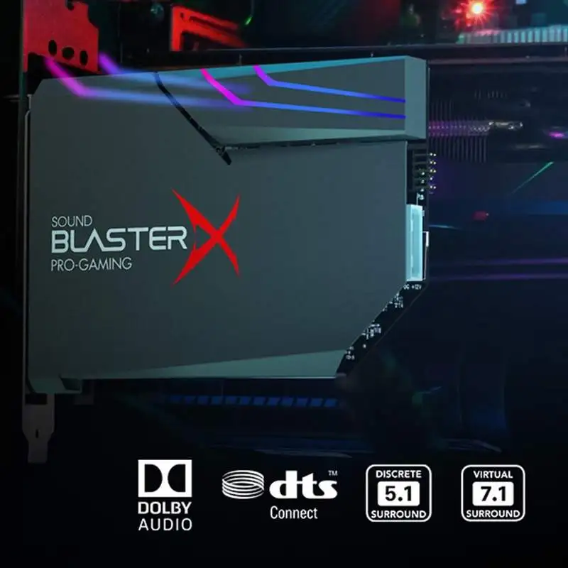 Creative Sound Blaster Ae-5 Plus Pcie Dts Xamp Discrete Headphone Bi ...