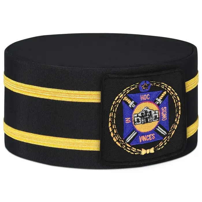 Masonic Regalia 2025 Knights Templar Commandery Crown Cap Purple & Gold ...