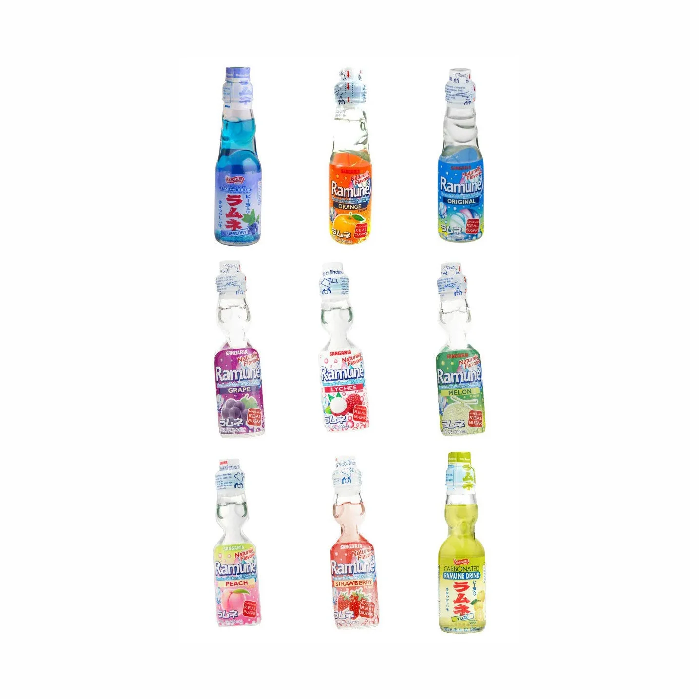 Ramune Strawberry Sangaria Japanese Soda - Buy 19 Flavors Of Ramune ...