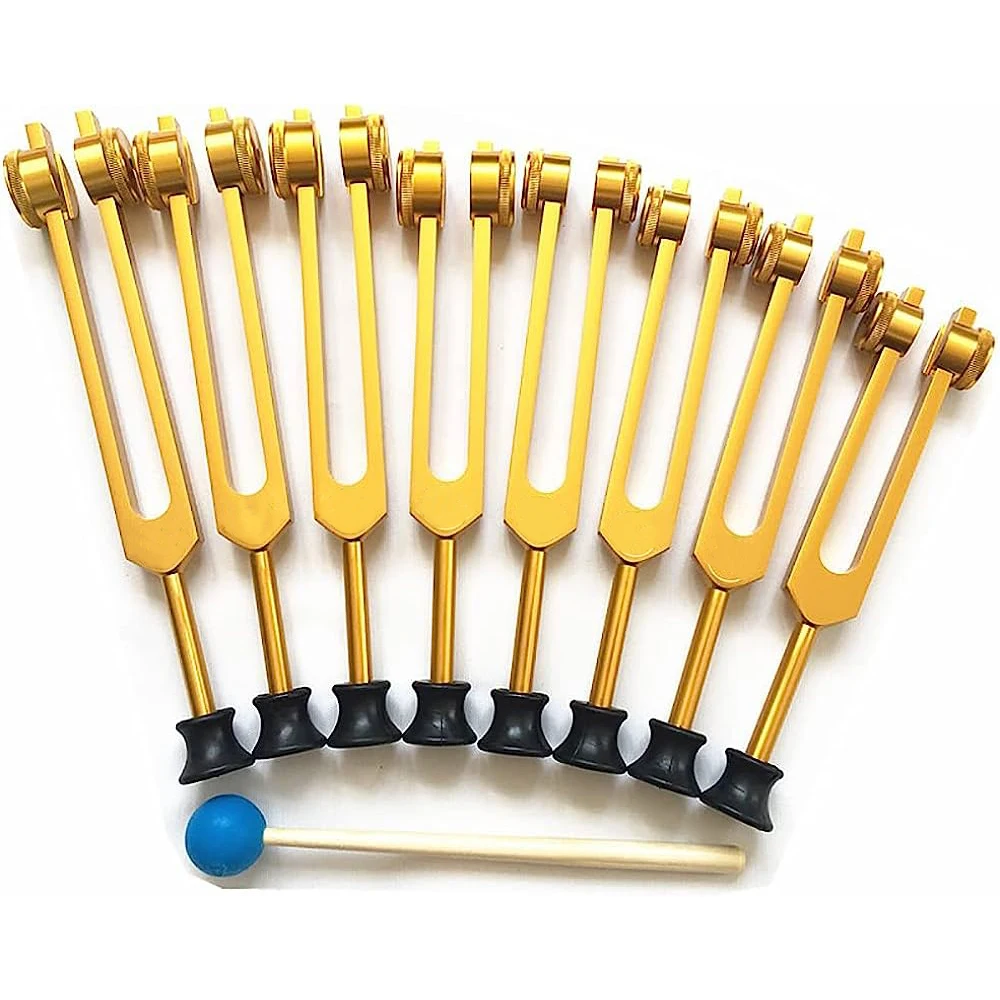 Chakra Tuning Fork Set Weighted Healing Therapy Tuning Forks Hot Sales ...
