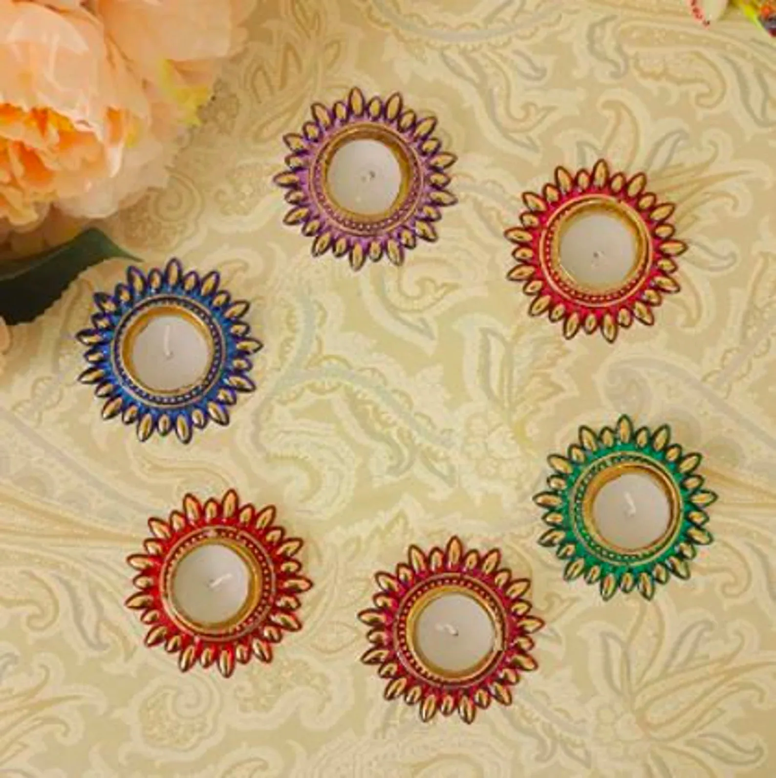 Hot Sale Diwali Tea Light Holders Diwali Decor Handmade Diyas Diwali ...