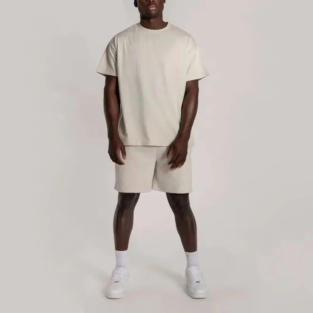 Wholesale Low Moq Custom Personal's Logo Men's Short Sleeve Two Piece ...