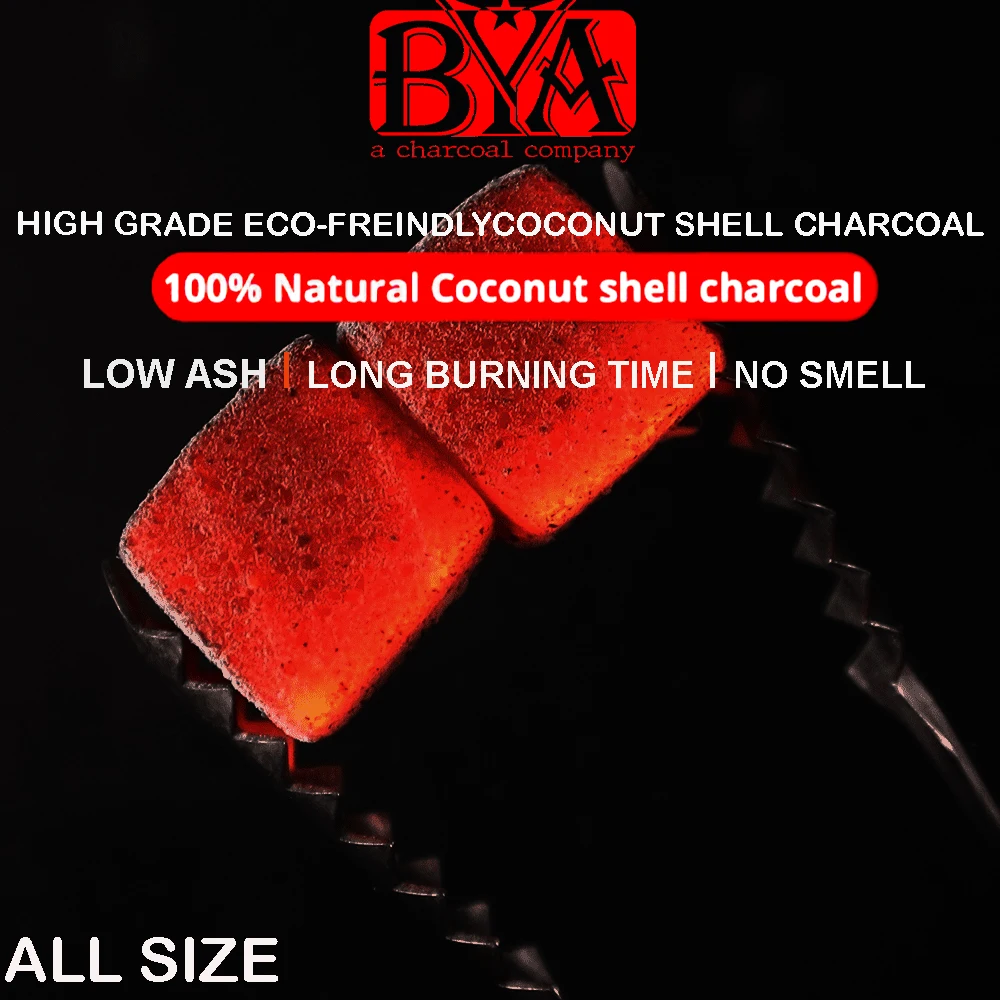 Premium Indonesian Coconut Shell Charcoal Briquettes For Barbeque Cube ...