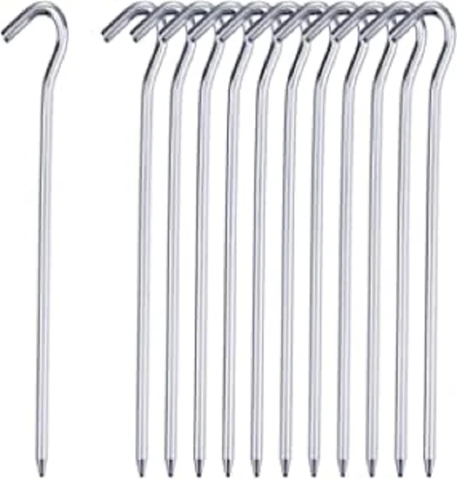 High Quality Metal Ground Peg J Shape Pegs and Clips With Hook Garden ...