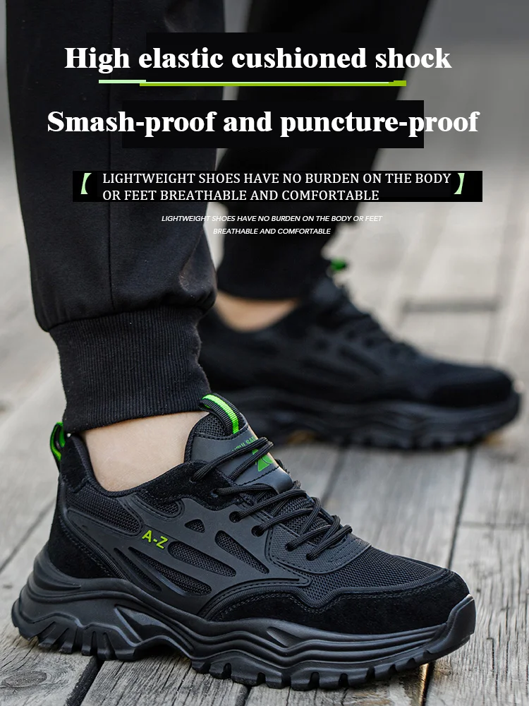High Quality 2024 Safty Shoes Work Anti Slip Sole Men Safty Boots ...