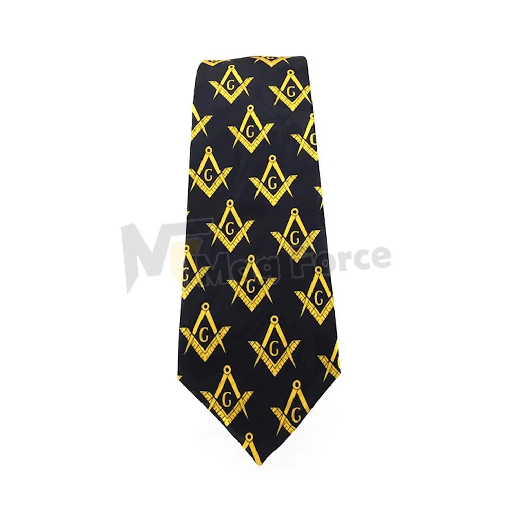 Men's Mason Compass Neck Ties / High Quality Masonic Square Freemason ...