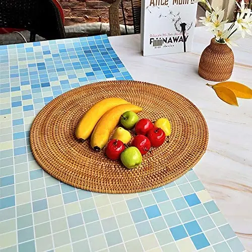 Artisanal Hand-woven Rattan Placemats Enhance Dining Table Decor With ...
