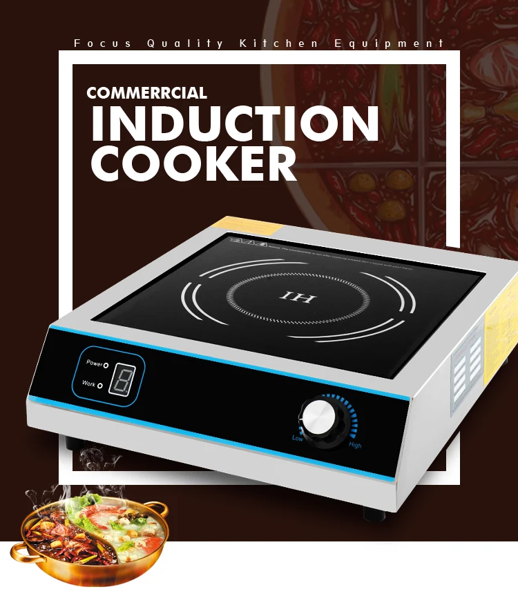 商用电磁炉单燃烧器3.5kw电磁炉Noi Com Power炊具电ce不锈钢SY Gua 1套| Alibaba.com