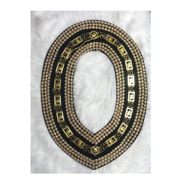 Knights Templar 3 Ring Masonic Collar Masonic Grand Lodge Master Mason ...