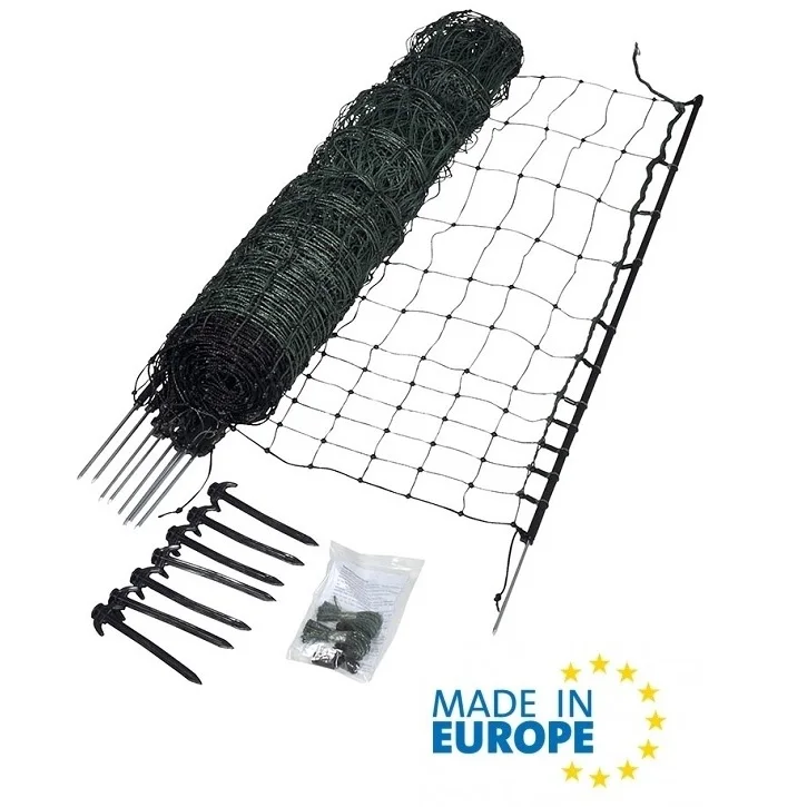 Euronetz Green Poultry Netting 112/1-9/N-25 M Gallagher for Electric ...