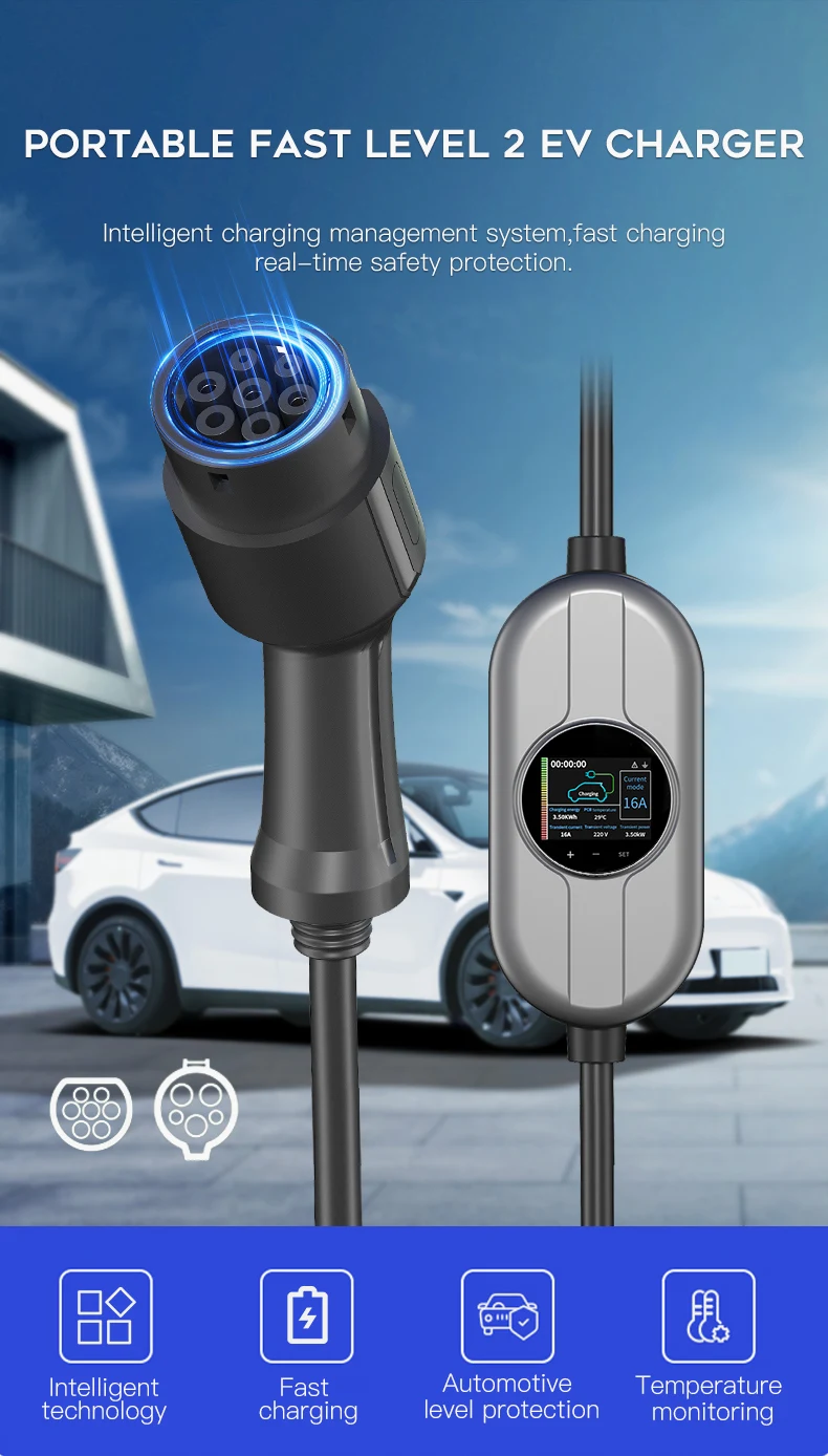 7kw 11kw 22kw Wallbox Level 2 Type 2 Type 1 Ev Fast Wall Car Charger ...