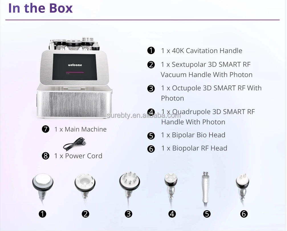 Quadrupolar Rf Smart Skin Rejuvenation Bio Microcurrent Skin Lifting ...