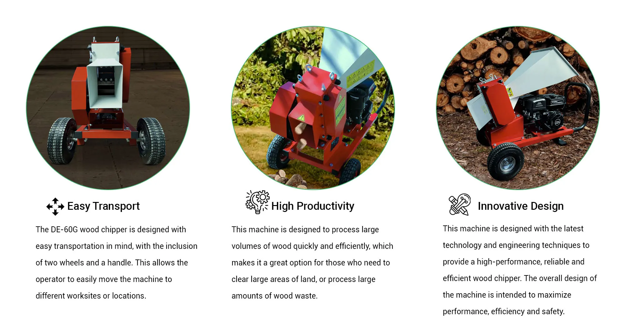 Des Champs Wood Chipper DE-60G - Efficient Chipping Solutions