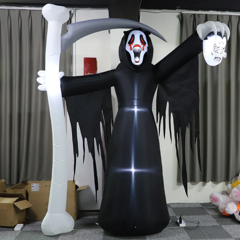 Customized Giant Inflatable Halloween Grim Reaper Model Giant Reaper ...