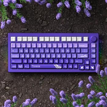 Akko Jda Profile Keycap Set Provence Lavender 127 Keys Pbt Dye-sub ...