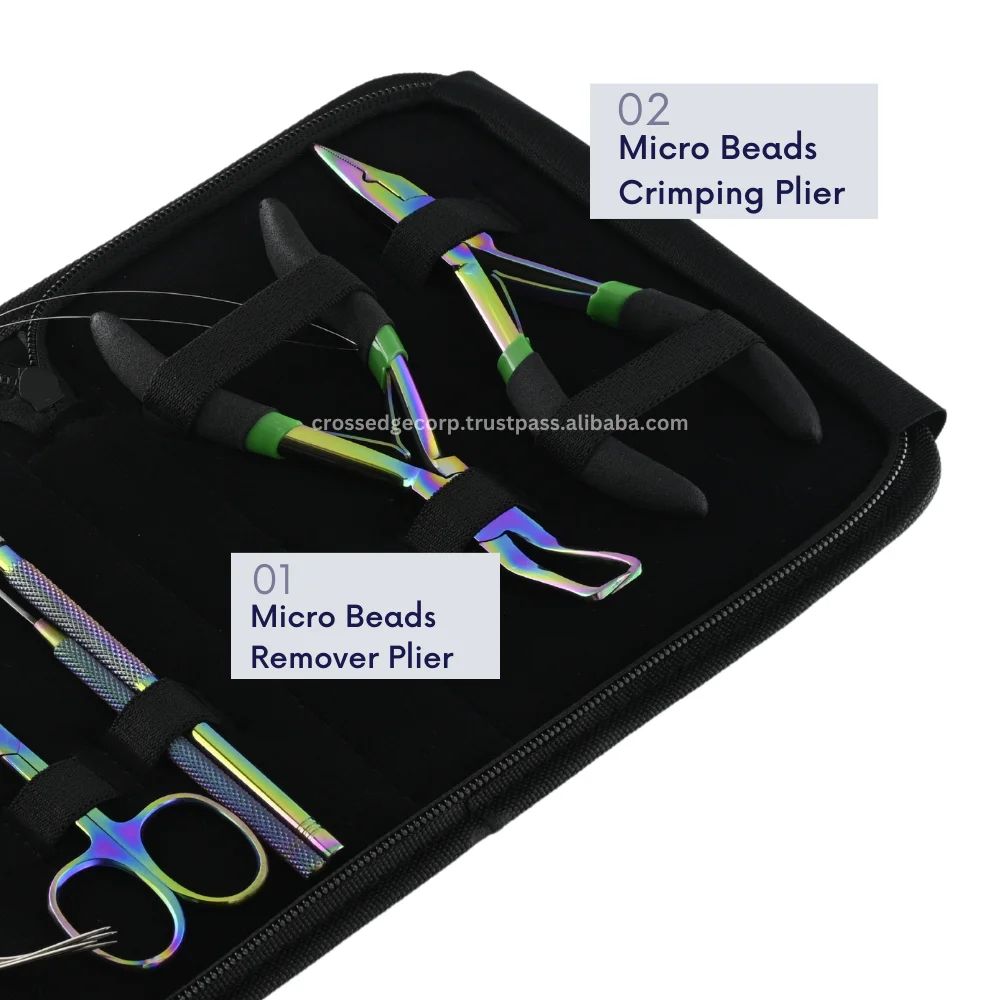 Wholesale Hair Extension Tools Microbeads Remover crimping Plier Thread ...