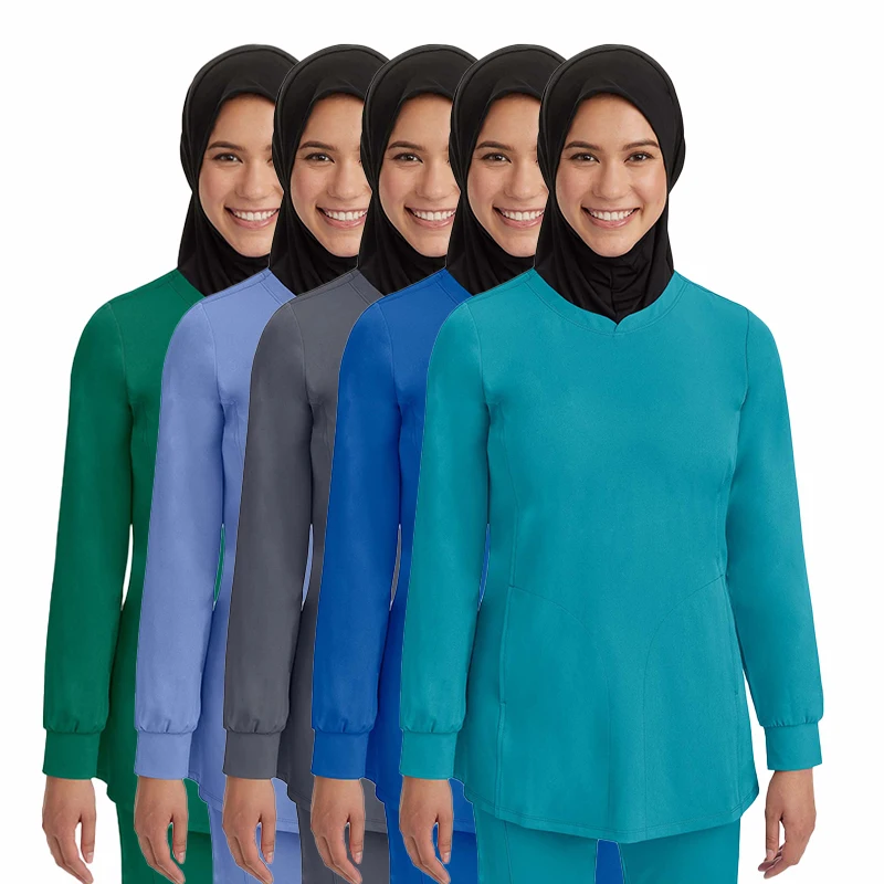 Wholesale Muslim Nurse Soft Hospital Doctors Female Nursing Long Sleeve ...