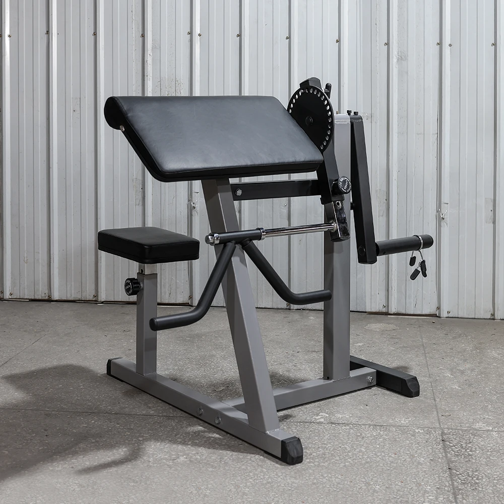 SMARTFIT Fitness Plate Loaded Biceps Triceps Arm Curl Extension ...