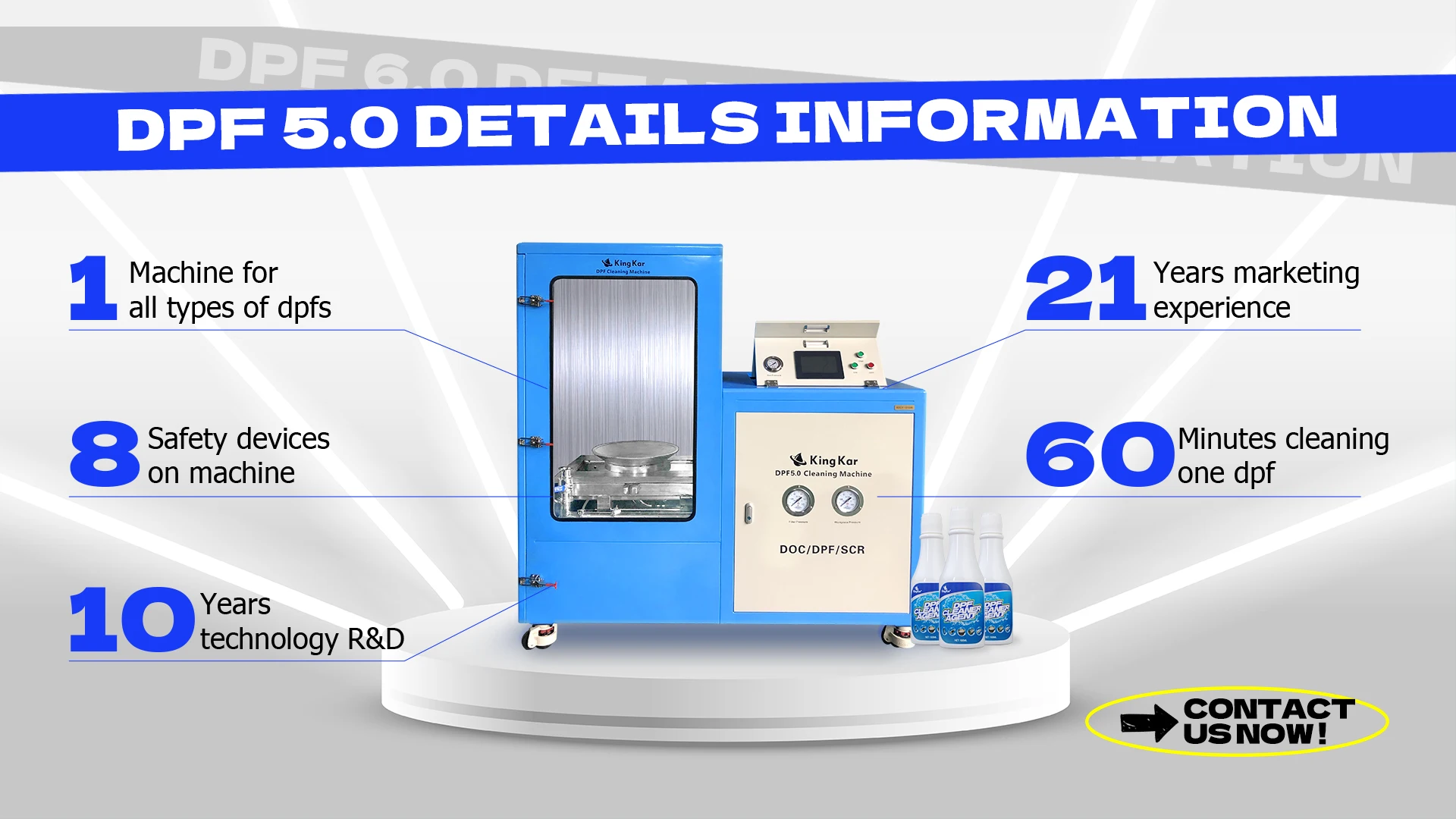 100% Efficiency Kingkar Dpf Filter Cleaner Equipment Dpf Cleaning ...