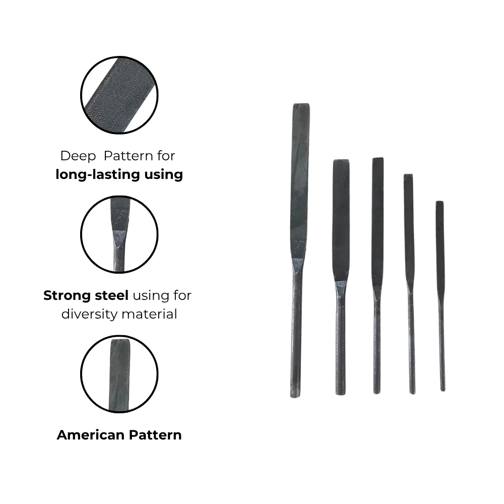 BD20 DIY Industrial 200mm Square Steel Carbide Flat Pattern Needle File ...