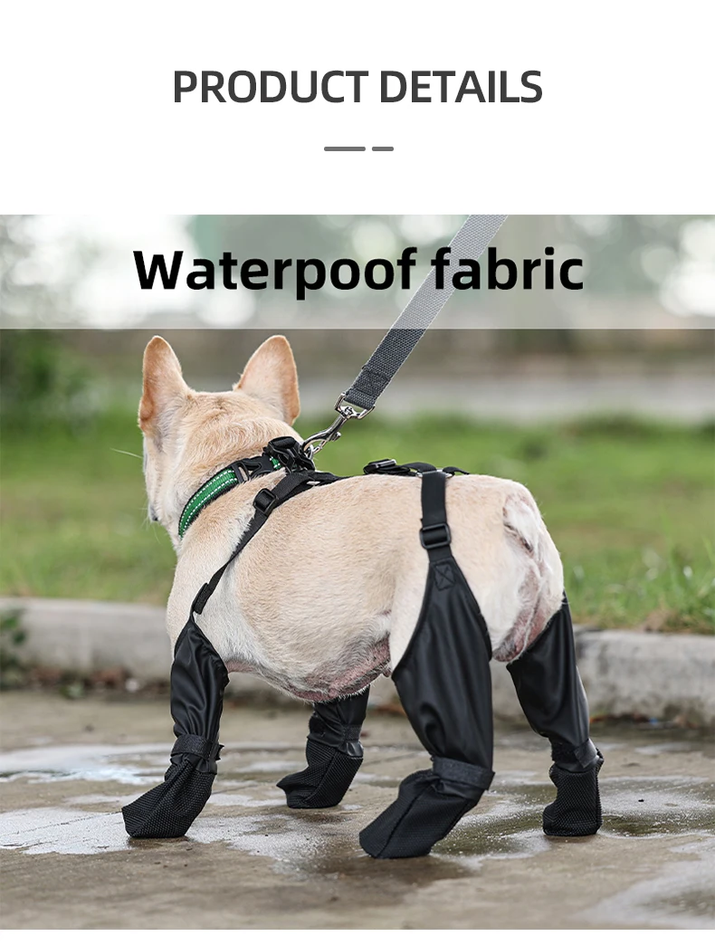 Luxury Modern Sport Style Dog Boots - Waterproof Rubber Paw Protectors ...