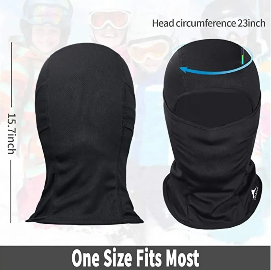 Designer Full Face Ski Mask Balaclava One Hole Spandex Material ...