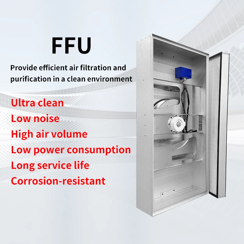 Dual Fan H14 HEPA Laminar Flow Hood | Redundant FFU System for Continuous Operation | ISO Class ...