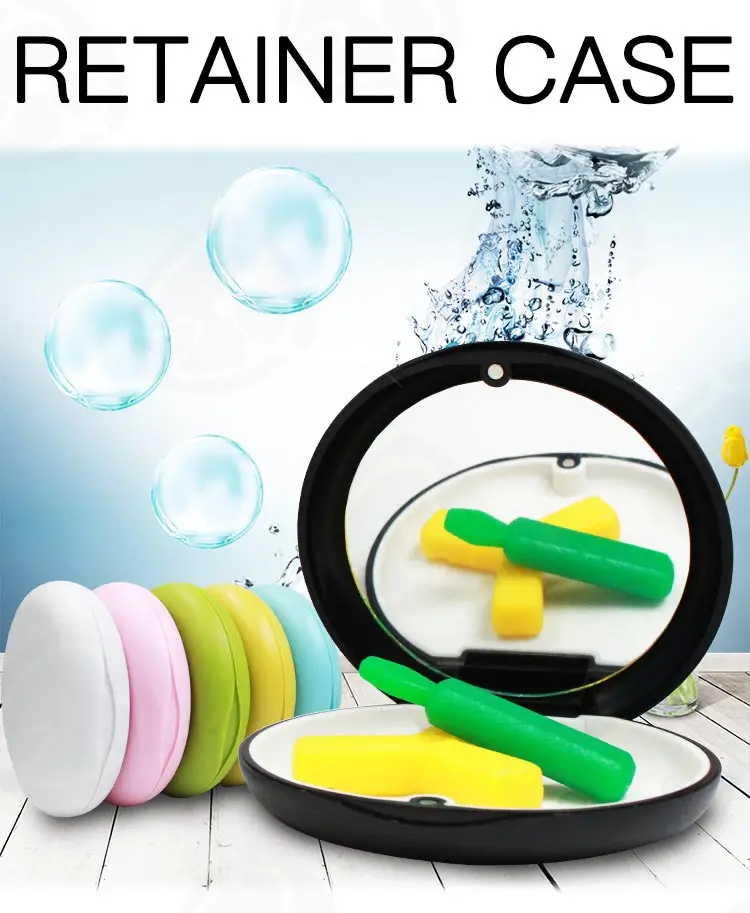 Orthodontic New Slim Thin Dental Round Aligner And Retainer Case With ...