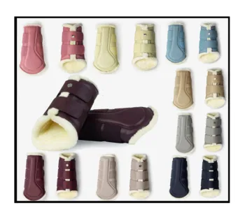 Wholesale Manufacturer Equestrian Horse Patent Brushing Boots Custom ...