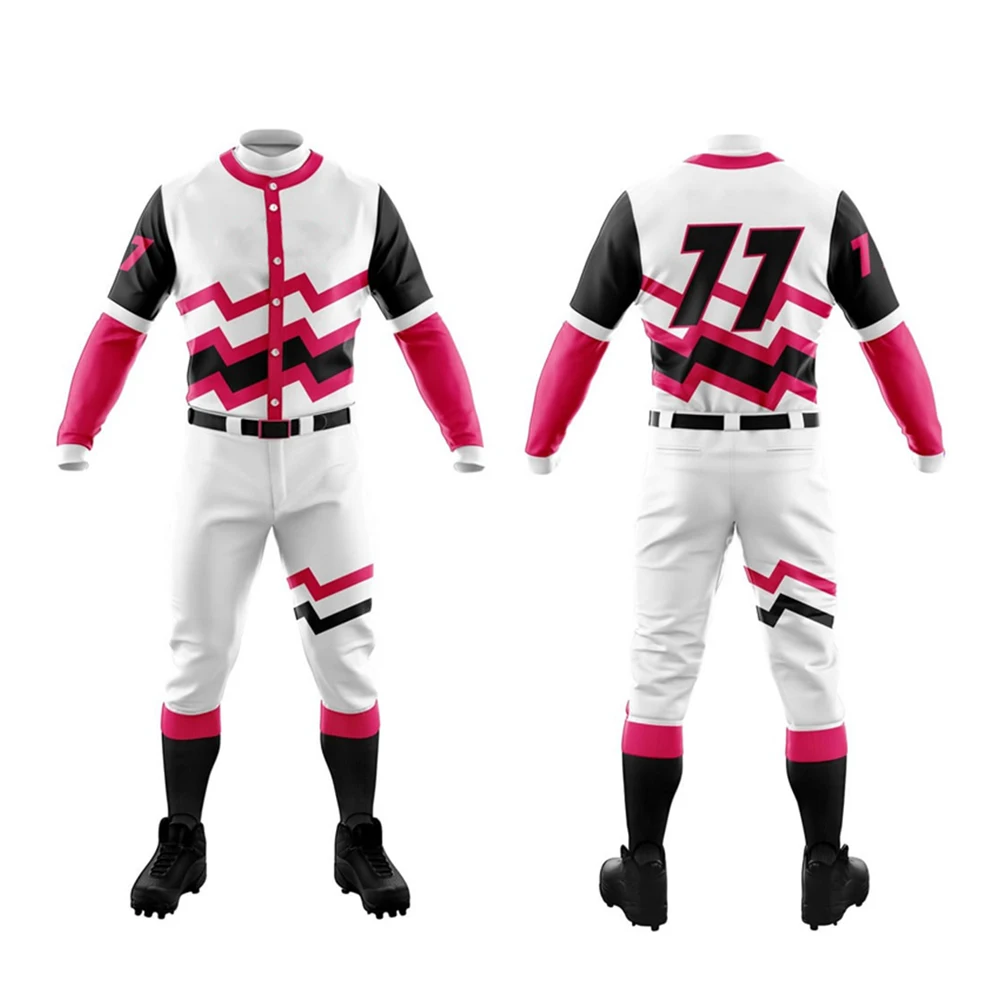 Baseball Jersey And Pants Custom Design Team Wear Uniform Set New Style ...