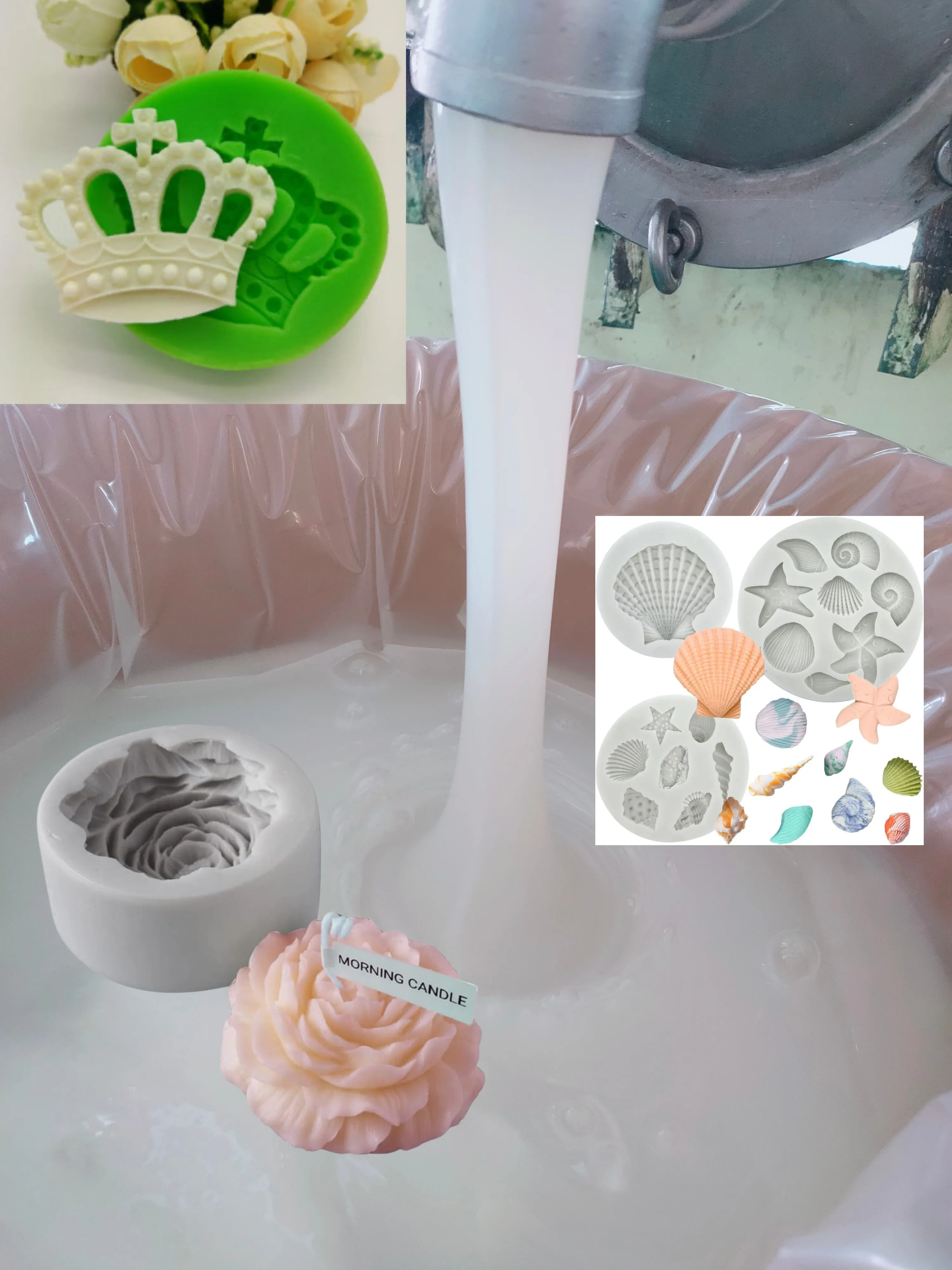 Condensation Type Liquid Silicone Rubber Silicon Mold Making Mold ...