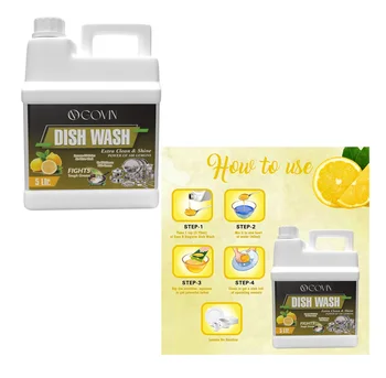 Effective Cleaning Lemon Dishwashing Liquid Soap Good For Fast Cleaning ...
