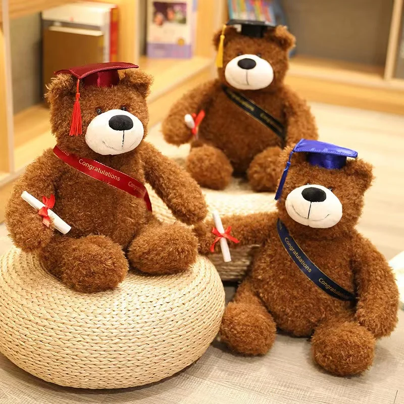 Graduation Bear Dolls Children Birthday Gifts Doctor Teddy Bear Student ...