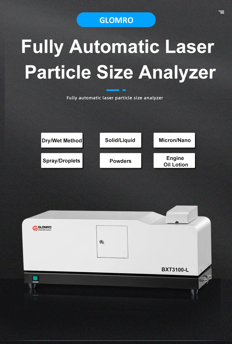 Particle Size Analyzer Particle Size Distribution Test Fully Automatic ...