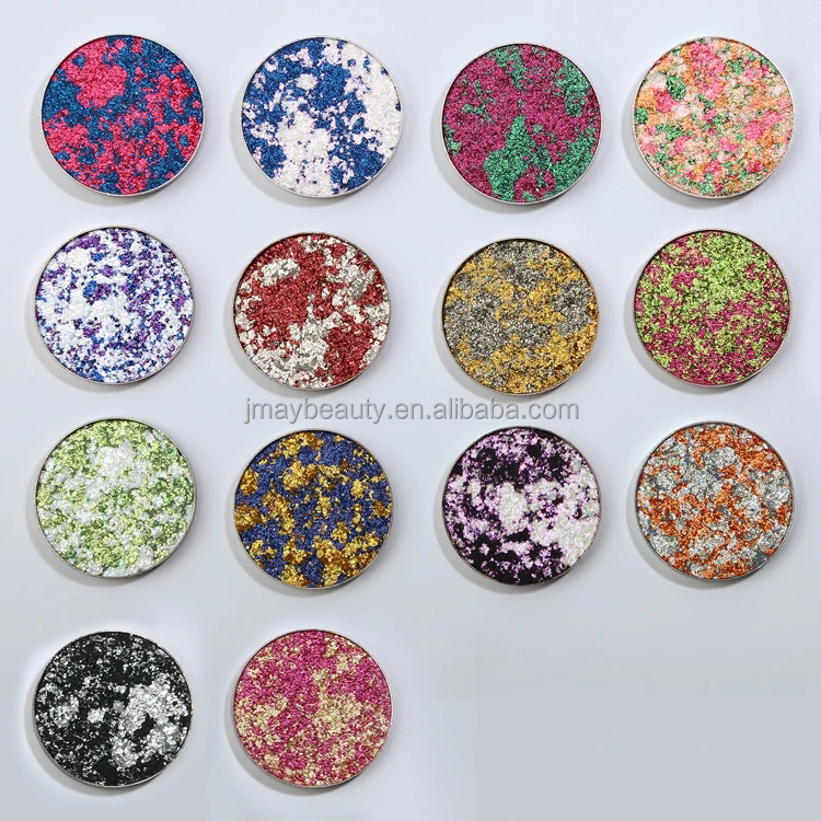 Hot Trend Vegan Custom Brand Mixing Color Eye Shadow Metallic Glitter ...