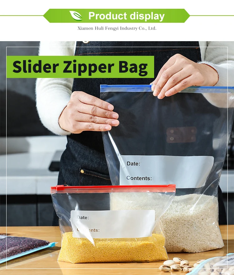 Custom Sealable Sustainable Transparent Plastic Zipper Lock Bag White ...