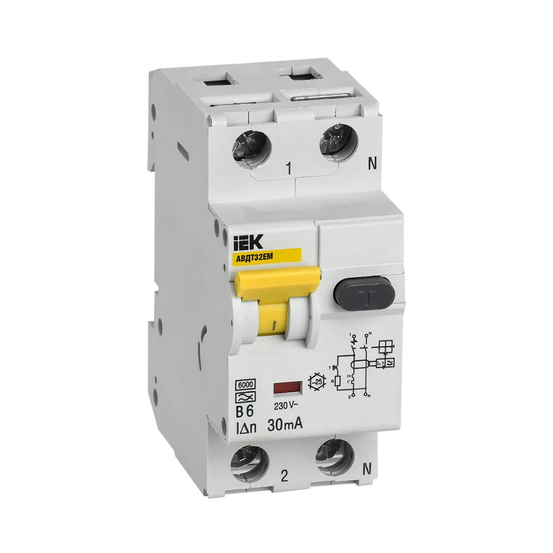 Residual Current Circuit Breaker With Overcurrent Protection Rccb Avdt32em C40 100ma Iek - Buy ...