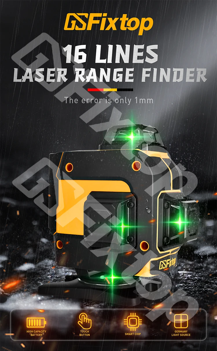 GSFIXTOP 16 Line Laser Level - Precision and Versatility