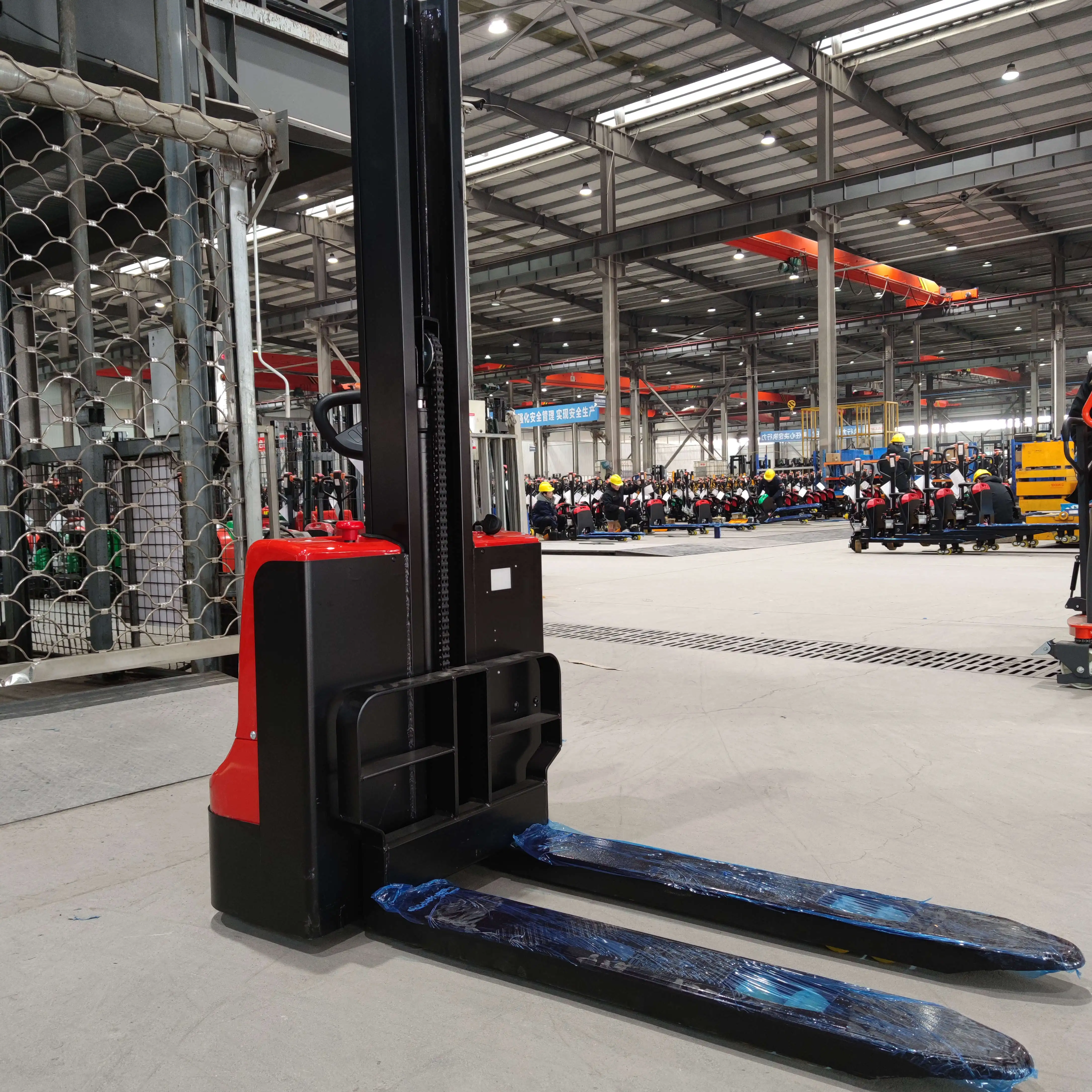 lifting semi electric stackers pallet stacker walking type electric ...