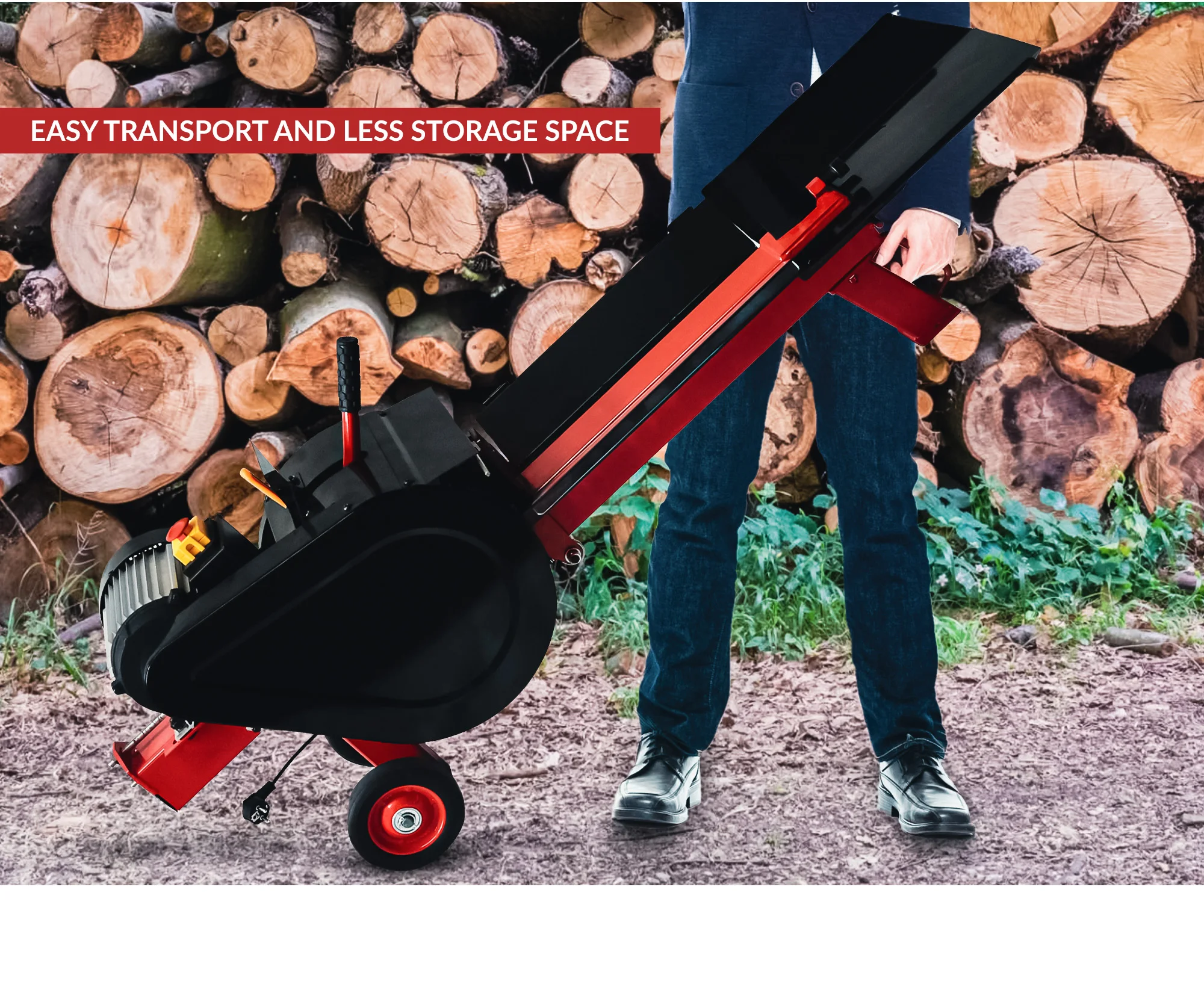 Light Duty Electric Log Splitter ES7 Design with Wheels and Splitter ...