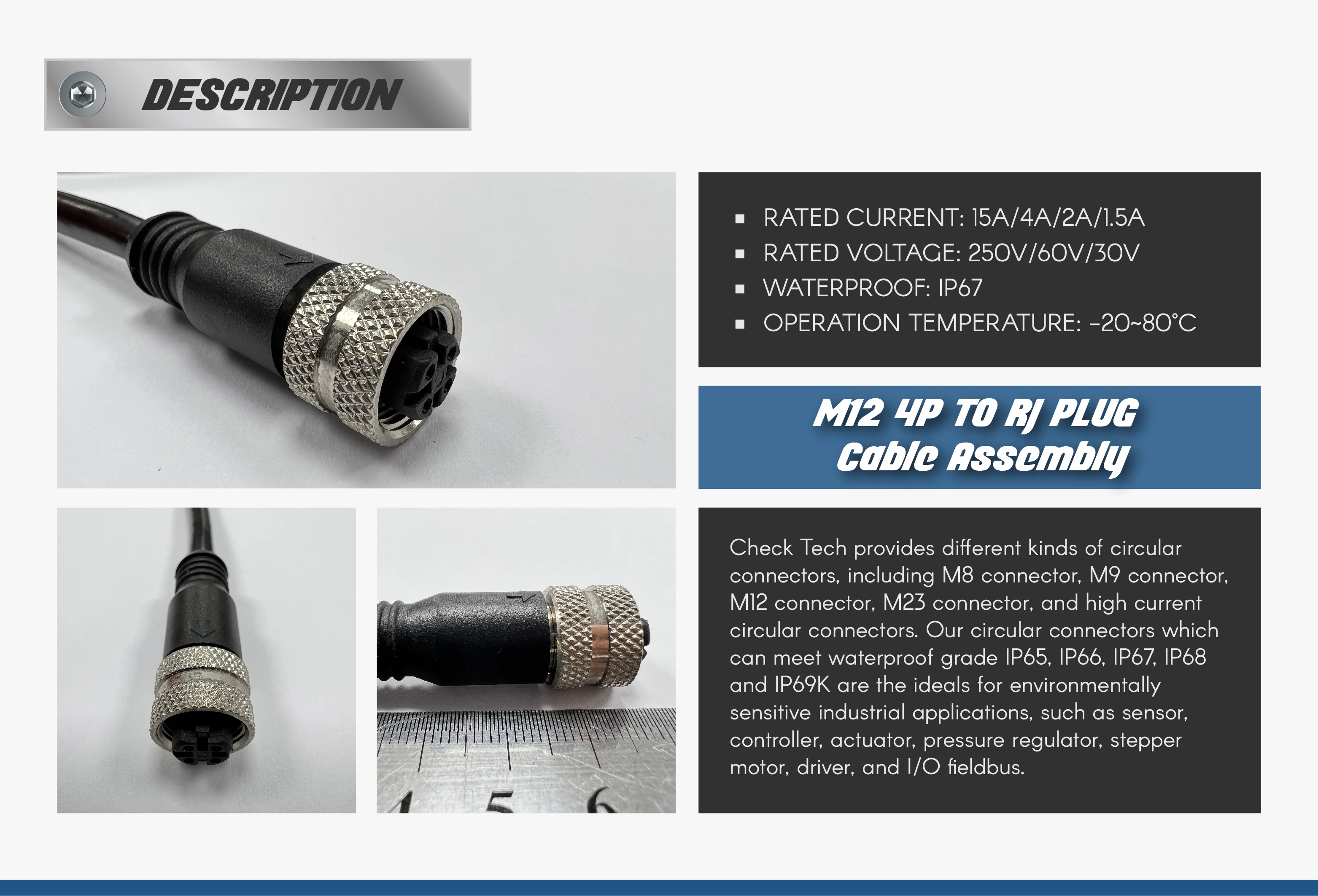 M12 4p Rj45母连接器插头以太网电缆组件 - Buy 以太网电缆,母电缆组件,连接器插头 Product on Alibaba.com