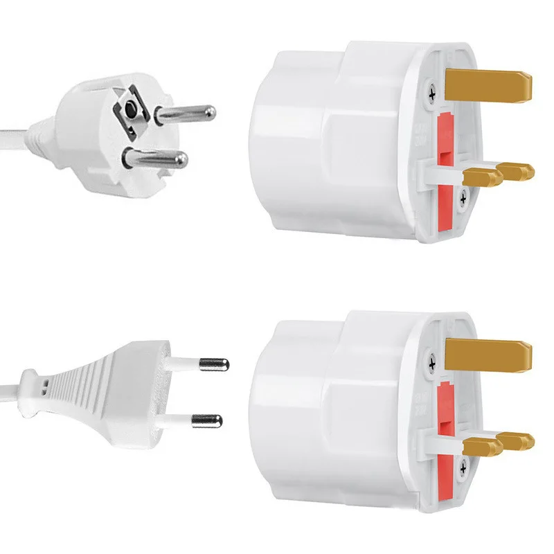 British Type Electrical Conversion Plug Adapter For European Plug ...