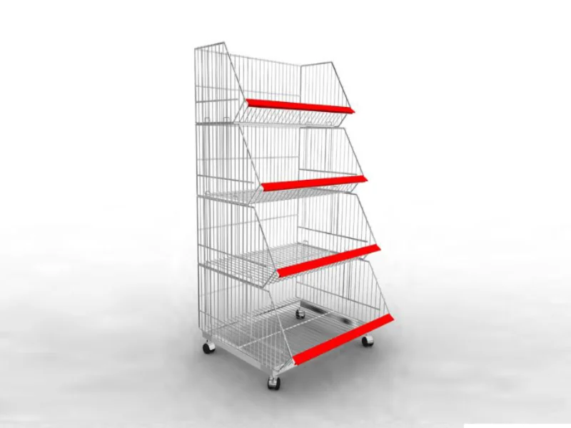 Different Styles Supermarket Promotion Baskets For Display Wire Baskets ...