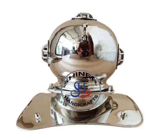 Diving Helmet Clock Maritime Us Navy V Mark Diving Desk Clock Brass ...