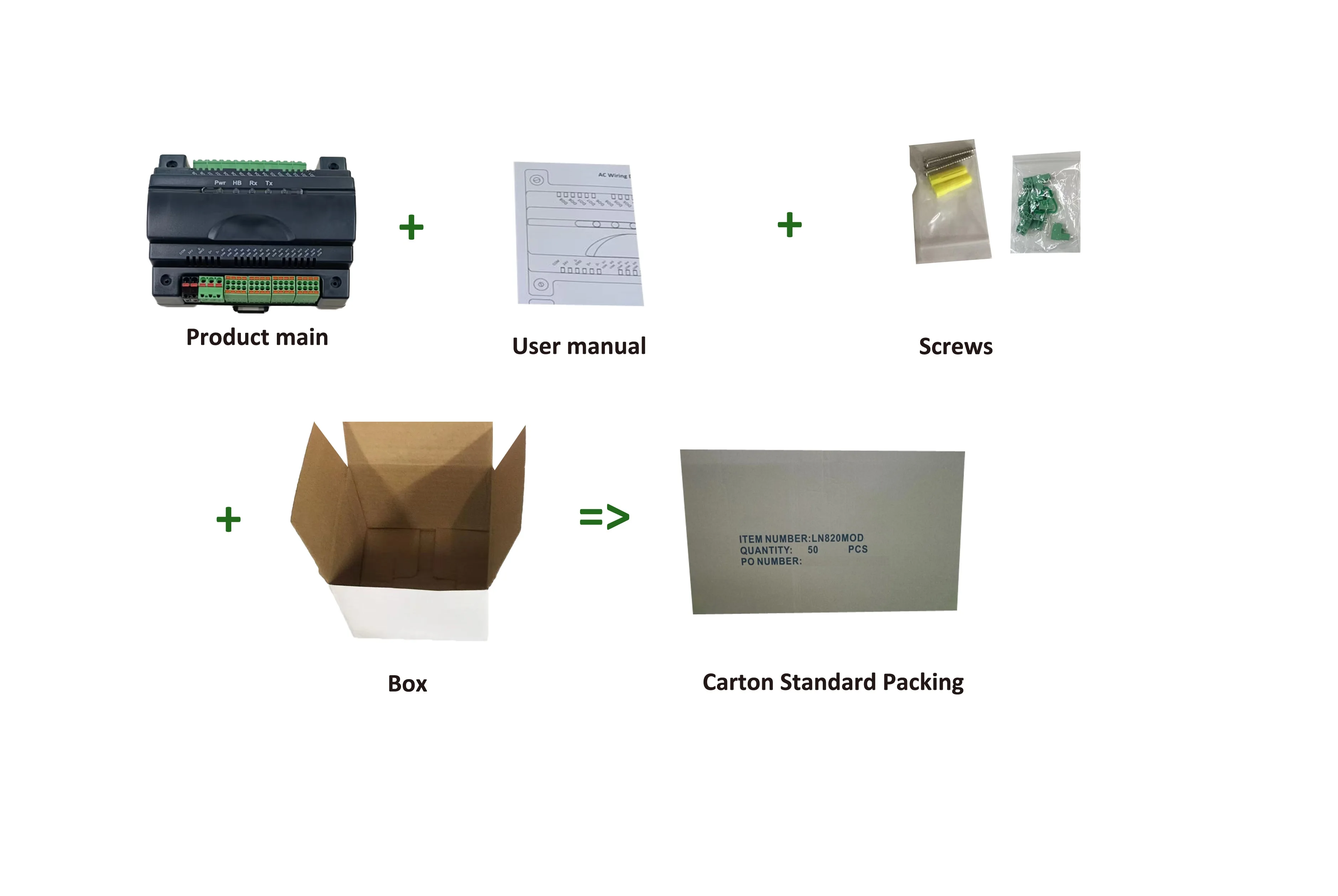 Ln820mod Io1 Hvac System Modbus Multi I O Module For Villa School And